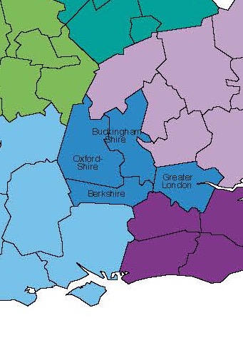 Map of London Region | The Association of Paediatric Chartered ...