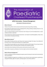 APCP - POSTURAL MANAGEMENT | The Association of Paediatric Chartered ...