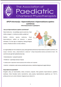APCP - HYPERMOBILITY - LITHUANIAN | The Association of Paediatric ...
